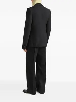 Givenchy Single-breasted Fitted Jacket In Wool - Black