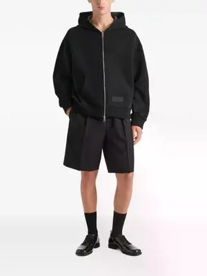 Givenchy Couture Seam Zipped Hoodie In Scuba
