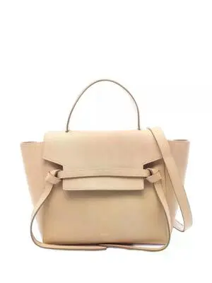 Celine 2010s Belt Leather Handbag - Neutrals