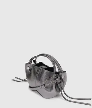 Karl Lagerfeld K/pierced Metallic Bucket Bag