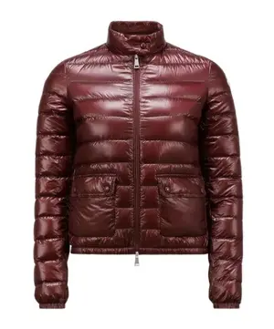 Moncler Moncler Lans Short Down Jacket Burgundy