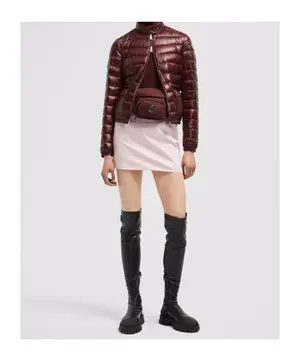Moncler Lans Short Down Jacket - Burgundy