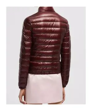 Moncler Lans Short Down Jacket - Burgundy