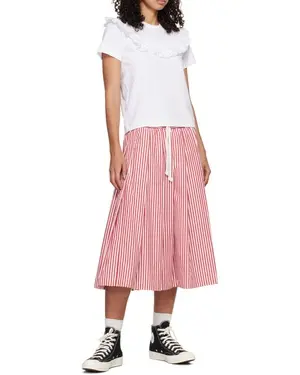 Play Comme Des Garcon Round Toe Lace-up Sneakers