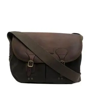 Barbour Foldover Buckled Shoulder Bag - Black