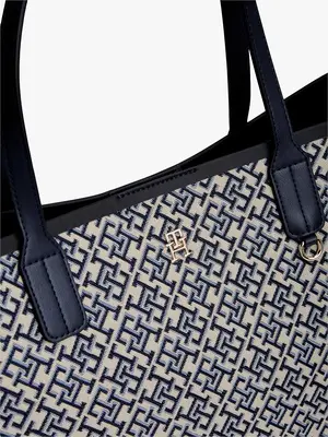Tommy Hilfiger Monogram-pattern Logo-plaque Tote Bag