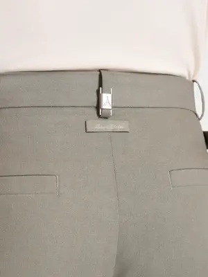 Manière De Voir Dorian Twill Pleated Linen Trousers