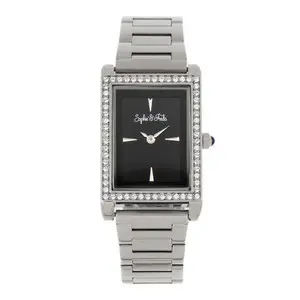 SOPHIE AND FREDA Wilmington Bracelet Watch W/ Swarovski Crystals - Silver