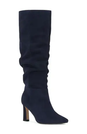Vince Camuto Genisa Knee High Leather Boot - Deep Navy