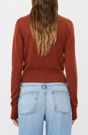 Eterne Vance Johnny Collar Cashmere Sweater