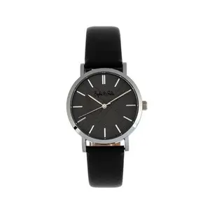 SOPHIE AND FREDA Budapest Leather-band Watch Black
