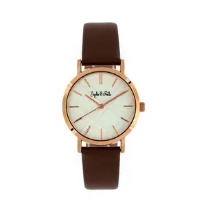 SOPHIE AND FREDA Budapest Leather-band Watch - Brown
