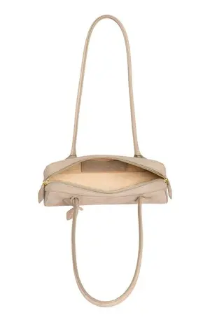 Alaïa Le Teckel Small Nubuck Leather Shoulder Bag
