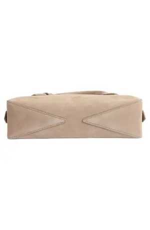 Alaïa Le Teckel Small Nubuck Leather Shoulder Bag