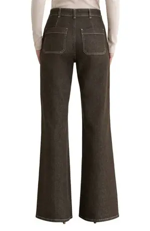 REISS Sakura Wide Leg Jeans