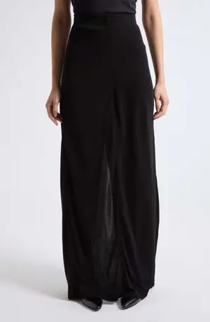 MAISON MARGIELA Fusion Jersey Maxi Skirt - Black