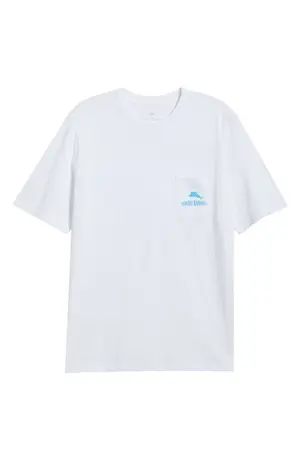 Tommy Bahama Shuck It List Graphic Pocket Tee - White