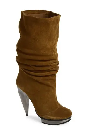 Jeffrey Campbell Slay To The Knee Boot - Tan Suede