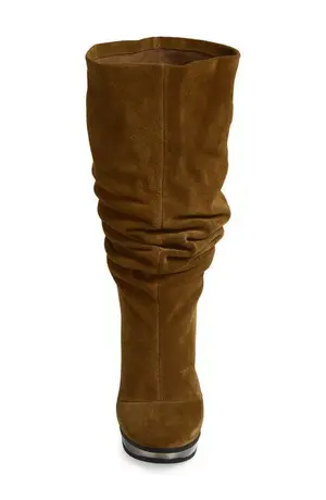 Jeffrey Campbell Slay To The Knee Boot - Tan Suede
