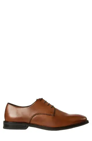 Andre Assous Arturo Plain Toe Derby - Cognac Leather