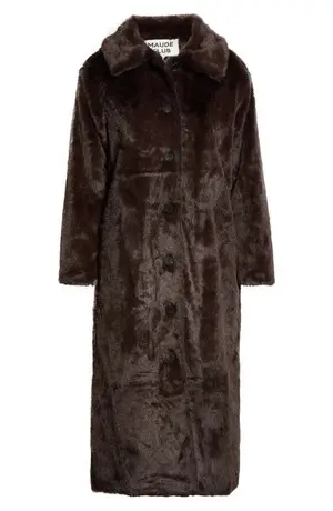MAUDE CLUB Tory Faux Fur Coat