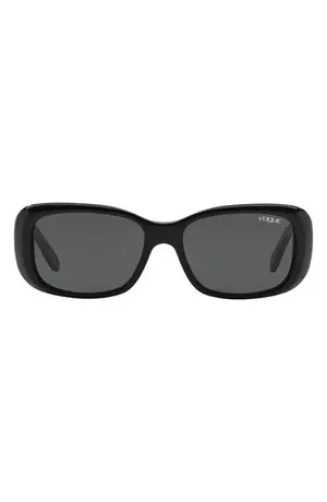 VOGUE 55mm Rectangular Sunglasses - Black