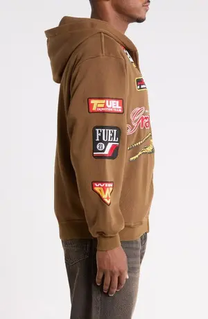 PACSUN Grand Prix Zip Hoodie