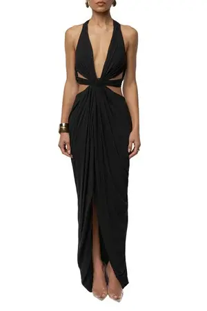 JLUXLABEL Warm Sunsets Maxi Dress - Black