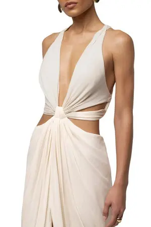 JLUXLABEL Warm Sunsets Maxi Dress - Cream