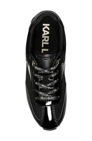 Karl Lagerfeld Paris Arwen Lace Up Sneaker - Black