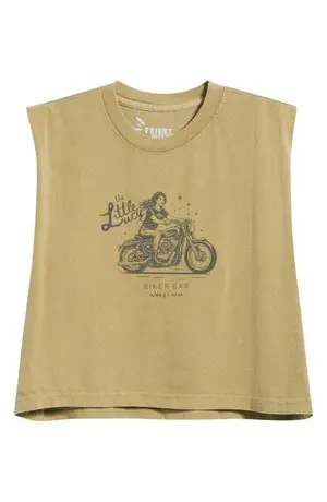 FRIDAY FEELIN’ Little Lucy Biker Bar Muscle Tank