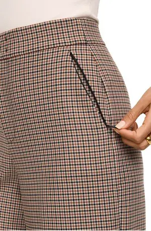 Spanx Microcheck Wide Leg Pants