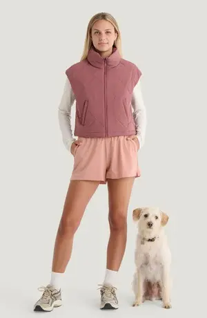 FREE FLY Coldvale Insulated Puffer Vest - Plum