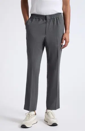 AMI Straight Leg Wool Serge Trousers