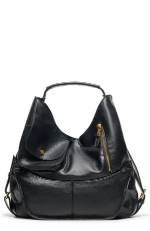 Dolce Vita Stowaway Faux Leather Utility Tote - Black