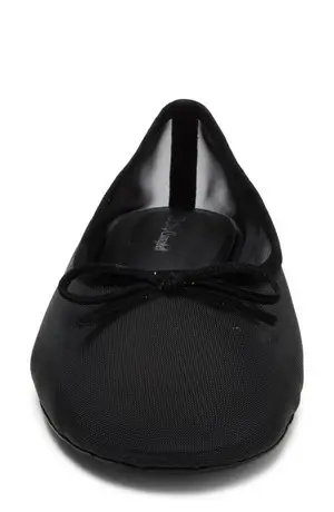 Jeffrey Campbell Depart Mesh Ballet Flat - Black Combo