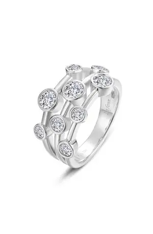 Lafonn Classic Simulated Diamond Bubble Cluster Bezel Ring