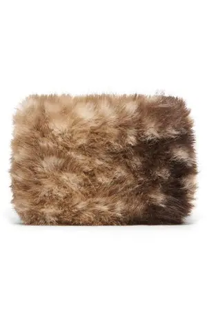 Dolce Vita Brindi Faux Fur Wallet On A Strap