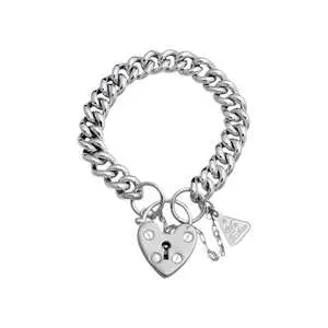 VON TRESKOW Small Mama Heart Padlock Bracelet - Silver