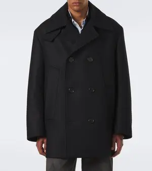 Acne Studios Double-breasted Wool-blend Peacoat