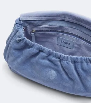 Staud Cy Medium Suede Clutch