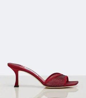 JIMMY CHOO Skye Crystal-embellished Mules