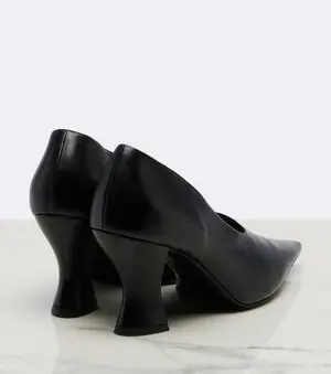 Khaite Colleen Leather Pumps - Black