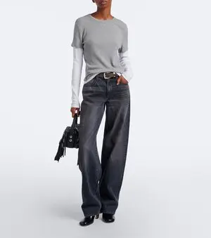 SLVRLAKE Hailey Barrel-leg Jeans