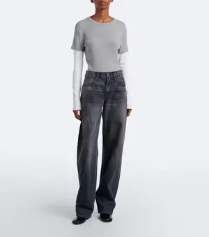 SLVRLAKE Hailey Barrel-leg Jeans