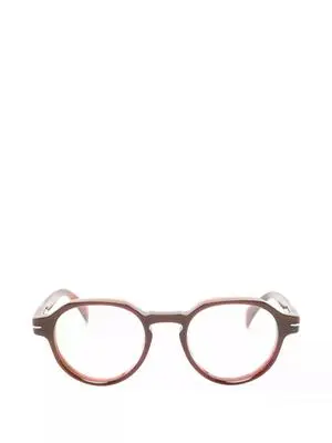 DB EYEWEAR BY DAVID BECKHAM Db7153 Geometric-frame Glasses - Brown