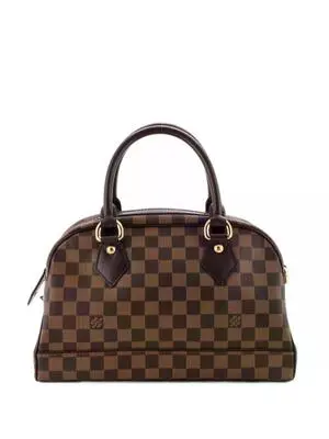 LOUIS VUITTON Duomo Boston Bag Damier Handbag - Brown