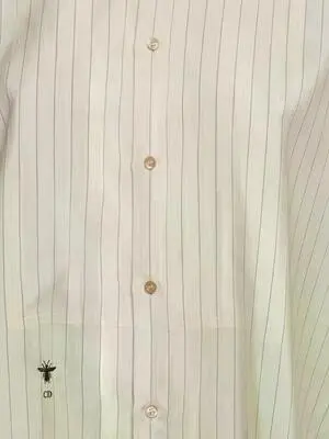 Dior Stripe-print Bee-embroidered Shirt