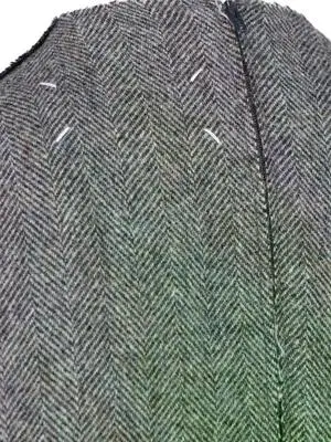 MAISON MARGIELA Herringbone-pattern Sleeveless Midi Dress