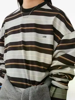 LESS Stripe-print Relaxed-fit T-shirt